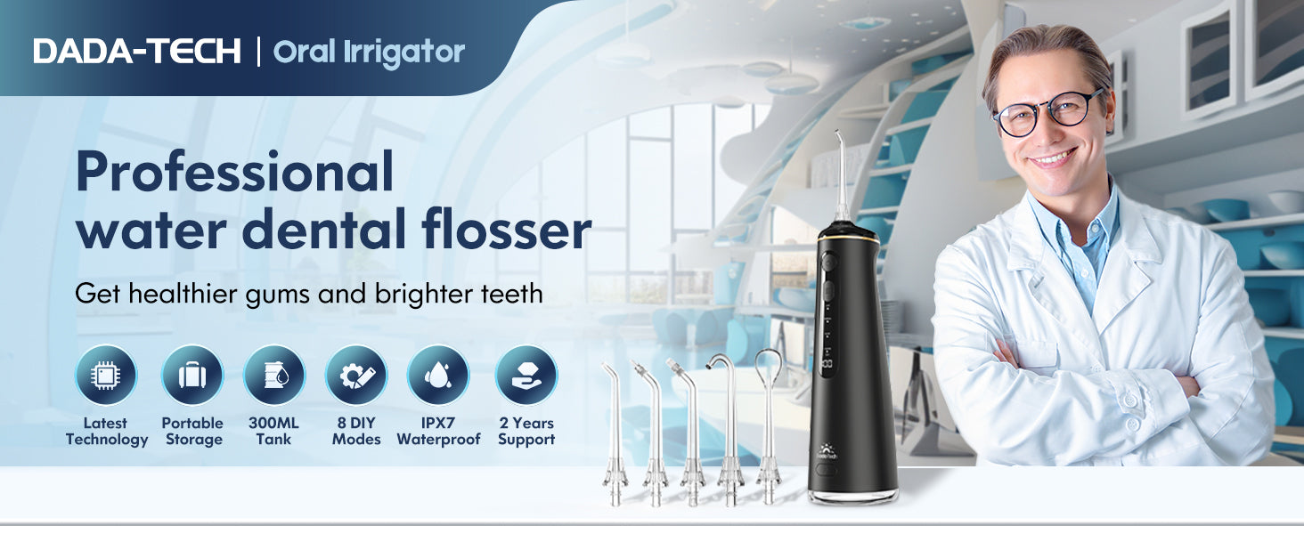 Water flosserfor Teeth, Cordless Oral Irrigator Portable Dental Cleaner ...